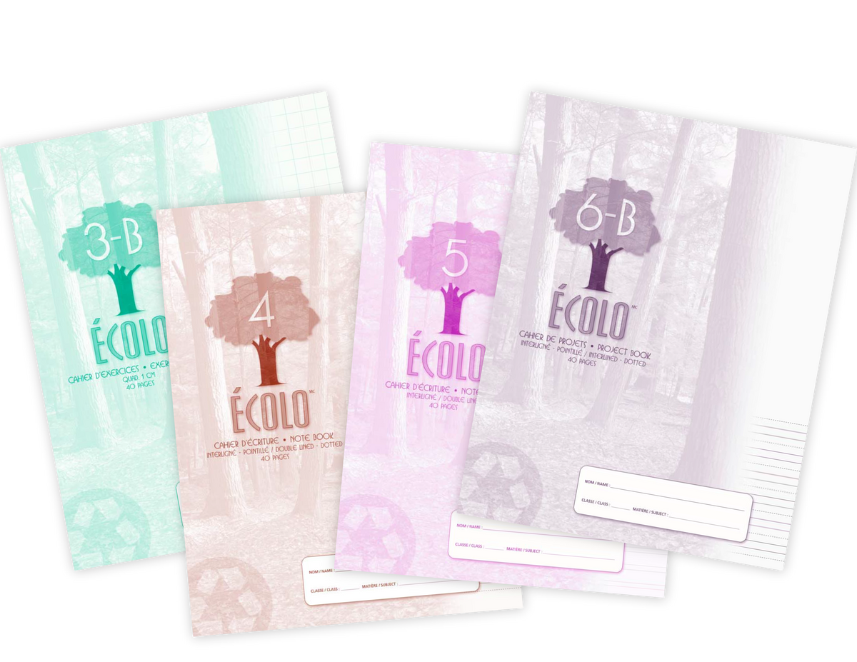 Grands cahiers – Papeterie Ecolo Plus