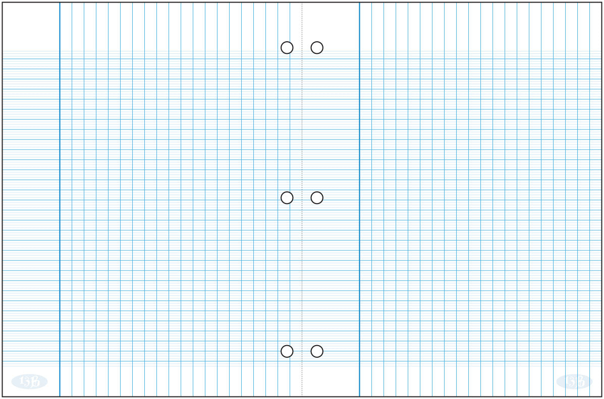 Standard seyes notebook Écolo # 13B – Papeterie Ecolo Plus