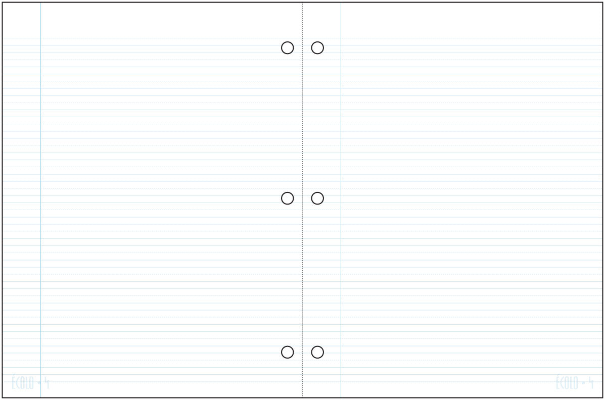 Grand cahier interligné-pointillé Écolo no. 4, 80 pages – Papeterie ...
