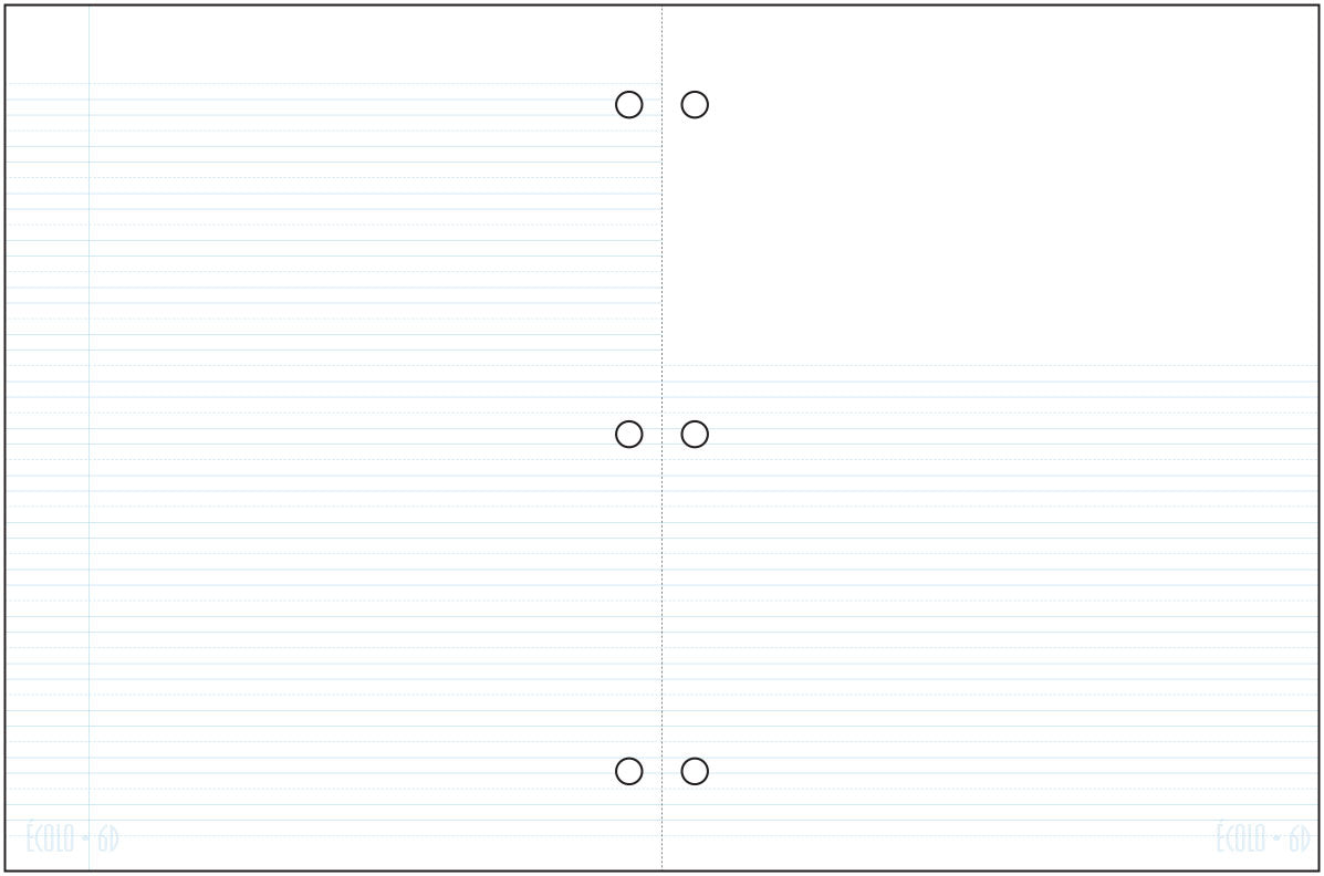 Standard project notebook Écolo # 6D – Papeterie Ecolo Plus