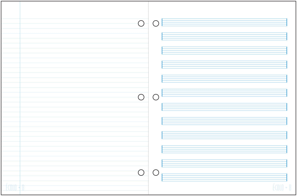 Standard music notebook Écolo # 8 – Papeterie Ecolo Plus