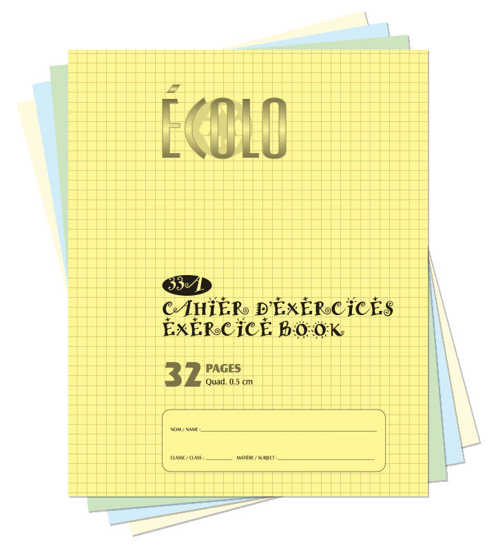 Small quad notebook Écolo # 33A – Papeterie Ecolo Plus